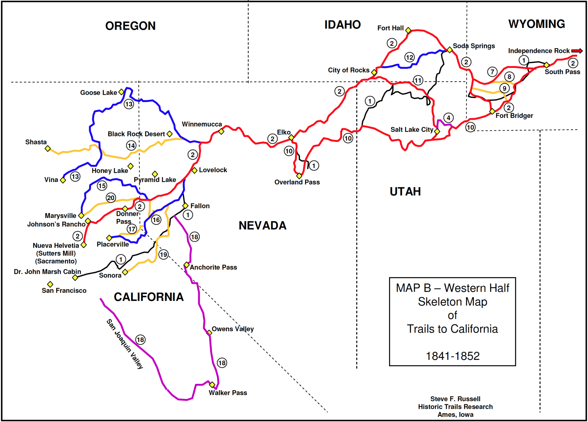 1841–52 Trails to California - Trail Research Archive